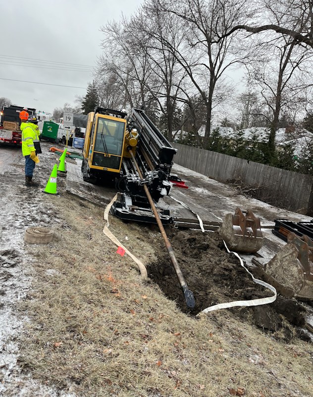 Directional Drill With Challenges | Electric Conduit Construction